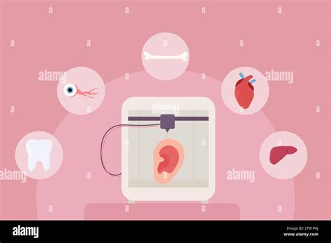Set 3d Printing Bioprinting Artificial Organs Prosthetics Synthetic Liver Arm Ear Eye