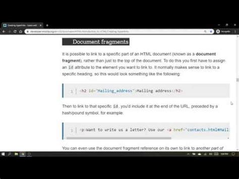 ASMR Web Dev HTML Text Fundamentals Learn Web Development MDN Prt YouTube