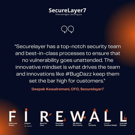 Securelayer7 On Linkedin Firewall Testimonial Cfo Bugdazz