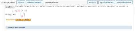 Use A Graphing Utility To Graph The Region Bounded By Chegg