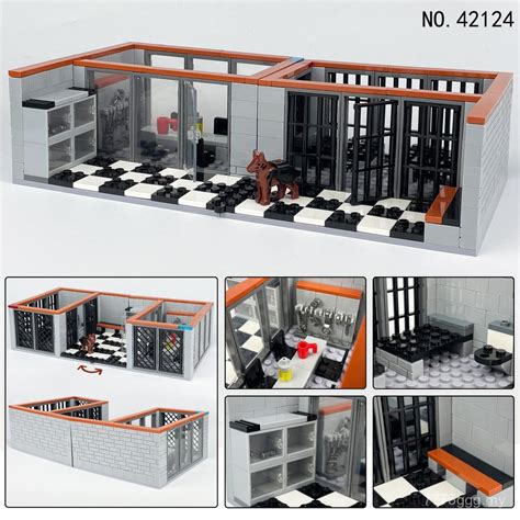 Compatible With Lego Prison Cell Model Small Particle Prisoner Police