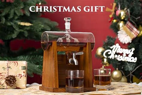 Jillmo Whiskey Decanter Sets For Men 1250ml Decanter Set With 2