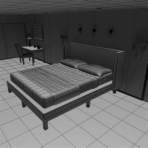 Bedroom Scene 3D Model 59 3ds Fbx Max Obj Free3D