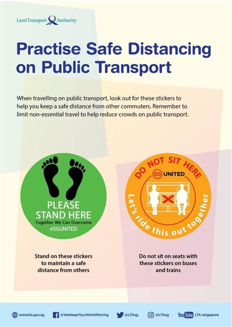 Lta Safe Distancing Poster Land Transport Guru