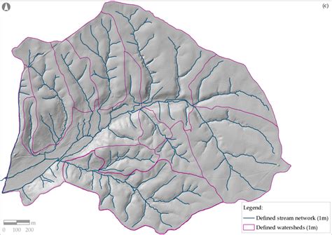 Pre Defined Watershed Stream Network And Dem Based Sub Basins With A