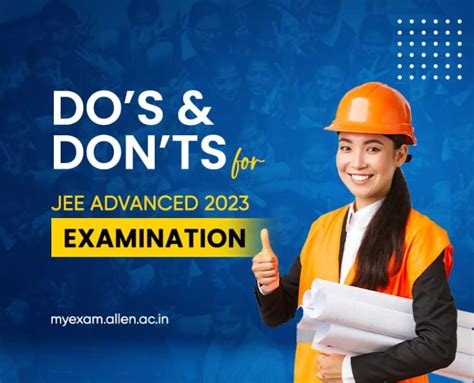 Dos Donts For JEE Advanced Examination My Exam EduBlog Of ALLEN Career Institute