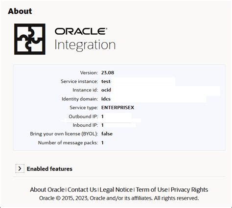 Obtain The Inbound And Outbound Ip Addresses Of The Oracle Integration