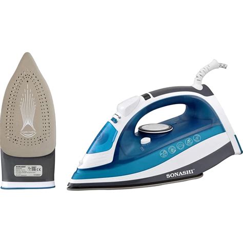 Sonashi Steam Iron 2400w Si 5075c With Ceramic Soleplate Bluewhite