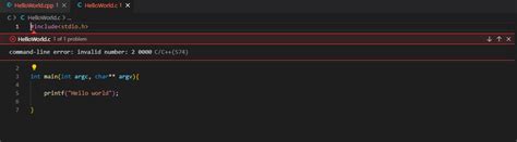 Vscode Showing Command Line Error Invalid Number On Every C