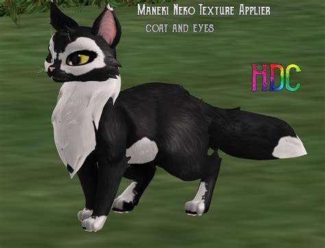 Second Life Marketplace Maneki Neko Texture Applier ~ Tux Cat