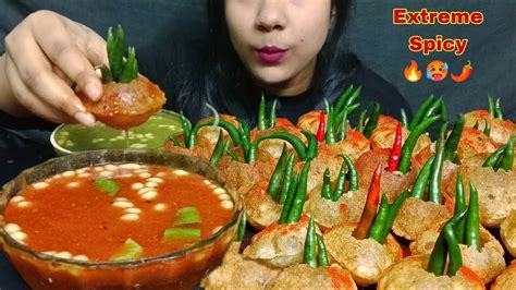 Spicy Panipuri Golgappa Fuchka Eating Challenge Panipuri Eating