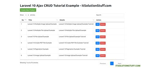 laravel 10 crud using ajax with datatables tutorial binaryboxtuts baysection