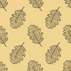 Tree Coloring Page Oak Leaf Vector Images Over