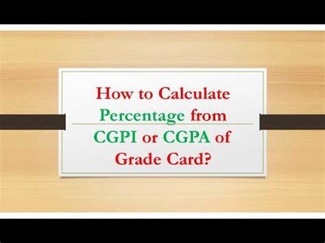 Difference Between CGPA And CGPI CGPA To Percentage Calculator Ambitio