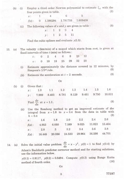 Ma6459 Numerical Methods April May 2015 Question Paper University Question Papers