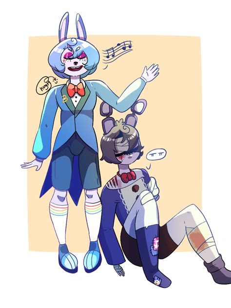 Human Toy Bonnie And Withered Bonnie Rfivenightsatfreddys