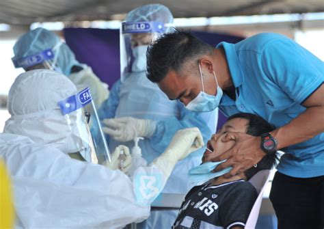 Swab Test Counter At Labuan Ferry Terminal Opens