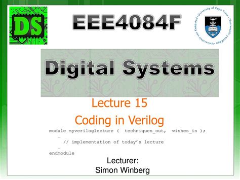 Ppt Lecture 15 Coding In Verilog Powerpoint Presentation Free