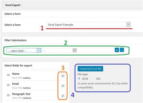 How To Export WordPress Form Submissions To Excel Ninja Forms