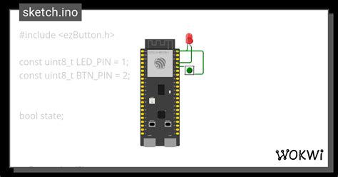 Change State Led Wokwi Esp Stm Arduino Simulator