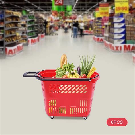 Carrito De Compras De 6 Piezas Moderno Carrito De Compras De 35 L92