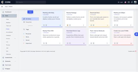 Cork Most Popular Vuejs And Laravel Admin Dashboard Template