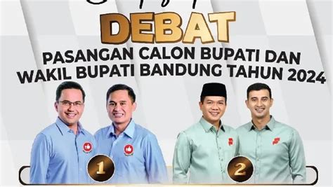 Link Live Streaming Debat Calon Bupati Dan Wakil Bupati Kabupaten Bandung Malam Ini Tayang Di