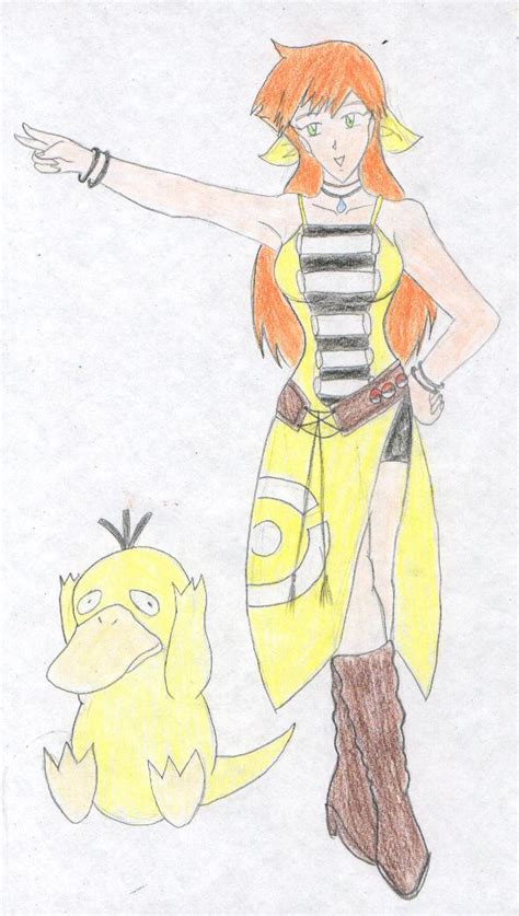 Misty And Psyduck For Majinlu By Foxbluereaver On Deviantart