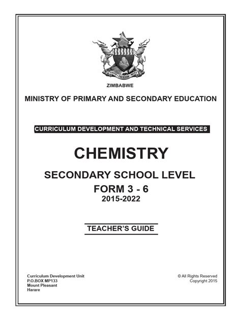 Chemistry Forms 3 6 Pdf Chemical Reactions Chemistry