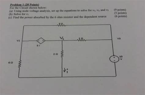 Solved Problem Points For The Circuit Shown Below Chegg