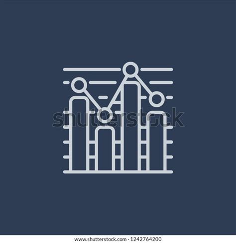 Bars Chart Analysis Icon Trendy Flat Stock Vector Royalty Free