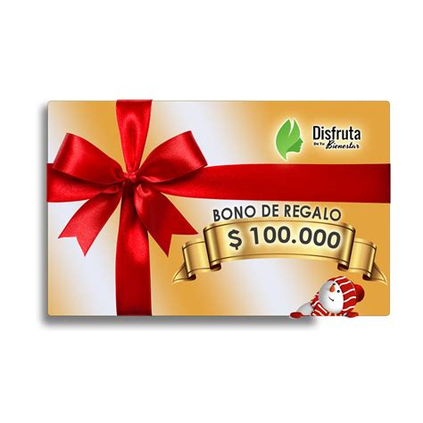 Bono De Regalo De 100000