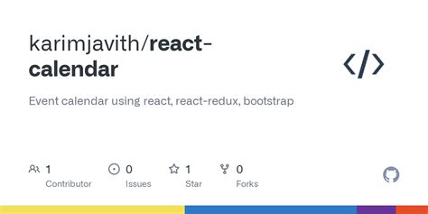 Github Karimjavithreact Calendar Event Calendar Using React React