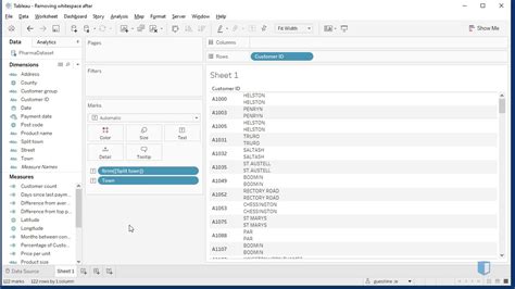 Removing Whitespace From Strings Of Text In Tableau Youtube