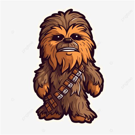 Star Wars Chewbacca Cute Sticker Clipart Vector Star Clipart Cute Clipart Sticker Clipart Png