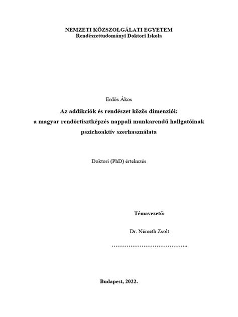 Ertekezes Erdos Akos Pdf