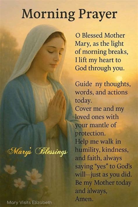 Prayer To Mary Our Mother Artofit