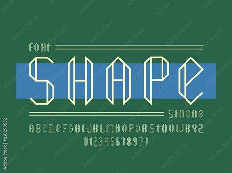 6403927 Shape Font Vector Alphabet Stock Vector Adobe Stock