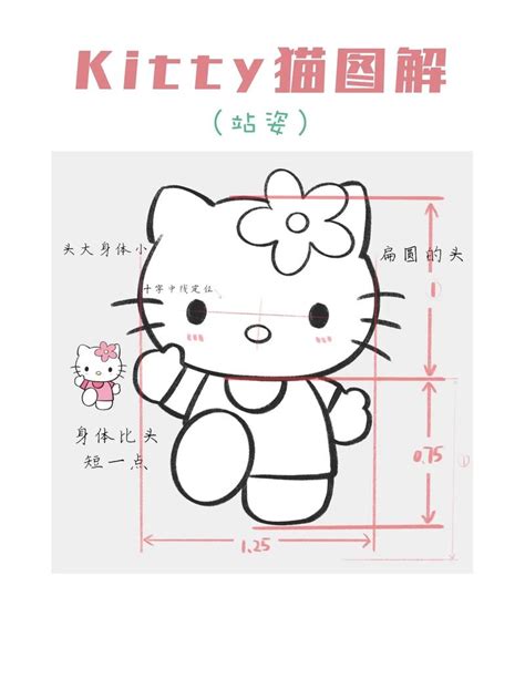 Kitty猫的简笔画 Kitty猫的简笔画怎么画 苗苗知道