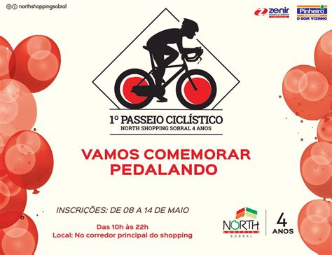 Inscrições abertas para o º Passeio Ciclístico do North Shopping Sobral Sobral Dom Expedito