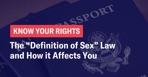 The “definition Of Sex” Law And How It Affects You Aclu Tennessee
