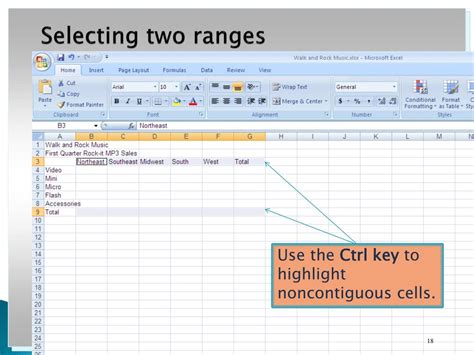 Ppt Ca1 Excel 2007 Lesson 1 Review Powerpoint Presentation Free Download Id 2812508