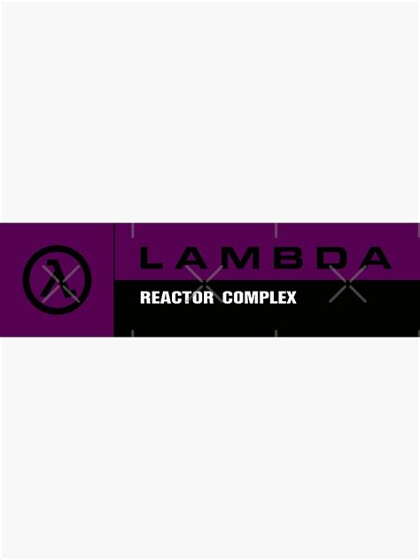 Half Life Lambda Complex Reactor Complex Signage Purple Xeno