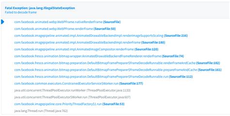Fatal Exception Javalangillegalstateexception Failed To Decode Frame