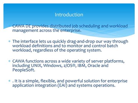 Ca Workload Automation Tool Power Point Presentation Pptx Operating Systems Computer