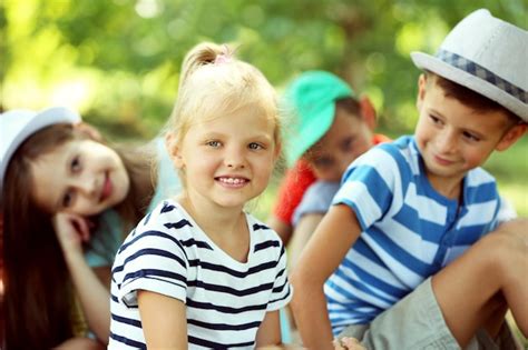 Premium Photo | Happy active children outdoors
