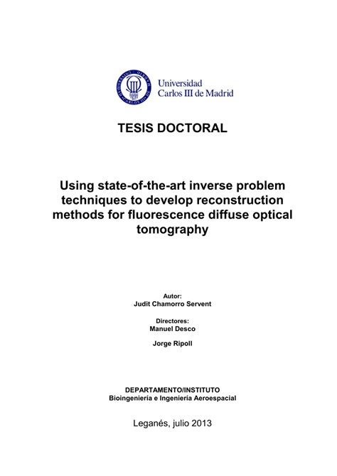 pdf using state of the art inverse problem techniques to develop