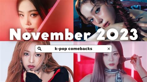 Ranking November 2023 Kpop Comebacks YouTube Music
