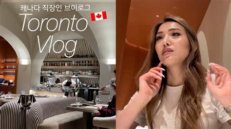 토론토 브이로그 캐나다 직장인 일상 모음 브이로그 Toronto Vlog Youtube