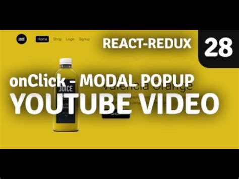 YouTube Video In Modal Popup Redux Shopping Cart Part 28 YouTube